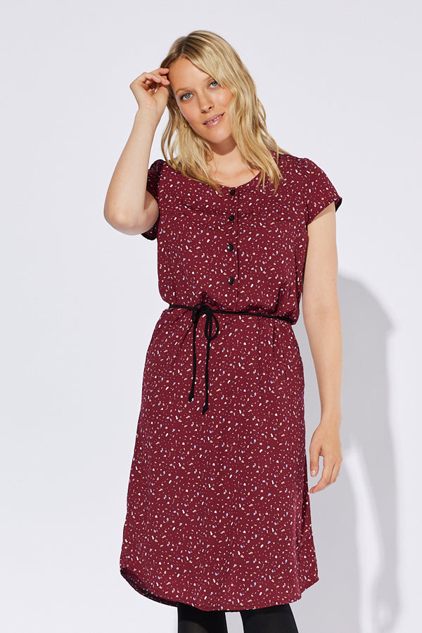 Robe Zoé / Confetti bourgogne – Cherry Bobin