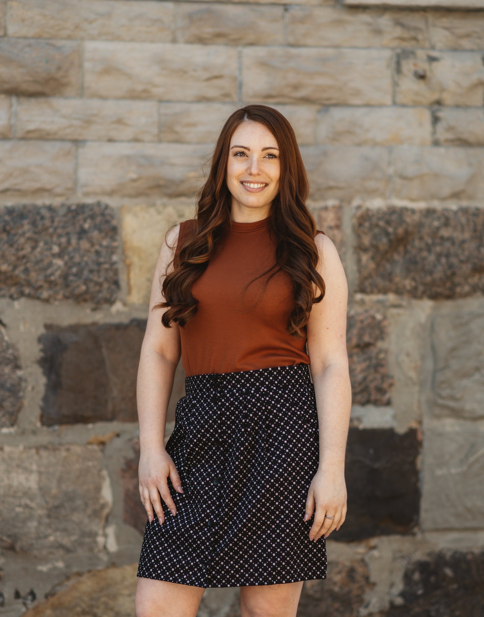 Jupe Clover / Motif Fond Noir – Cherry Bobin