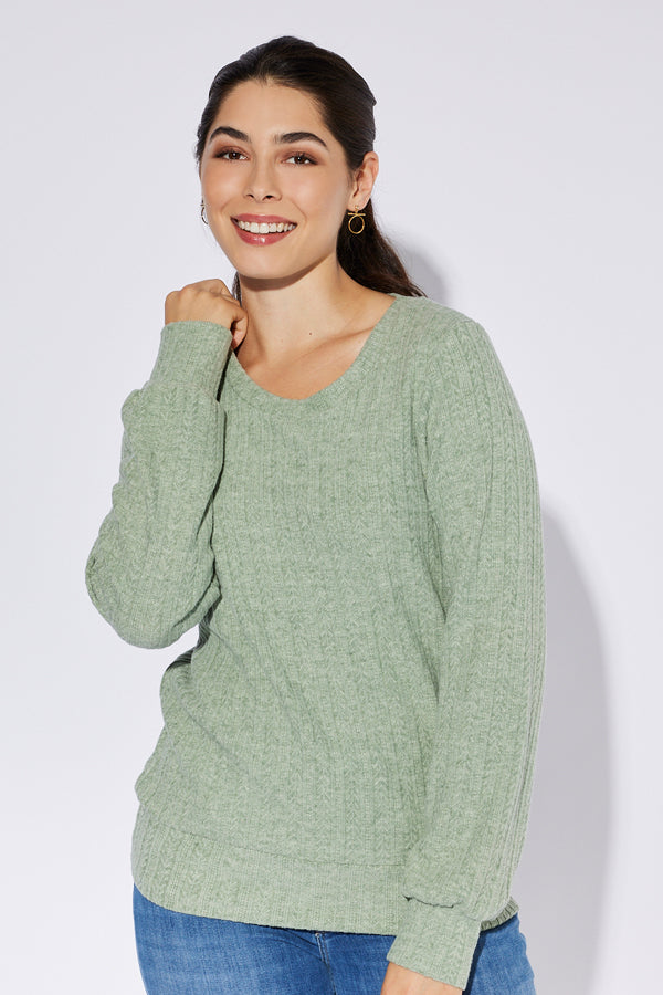 Chandail Sophie / Tricot Sauge – Cherry Bobin